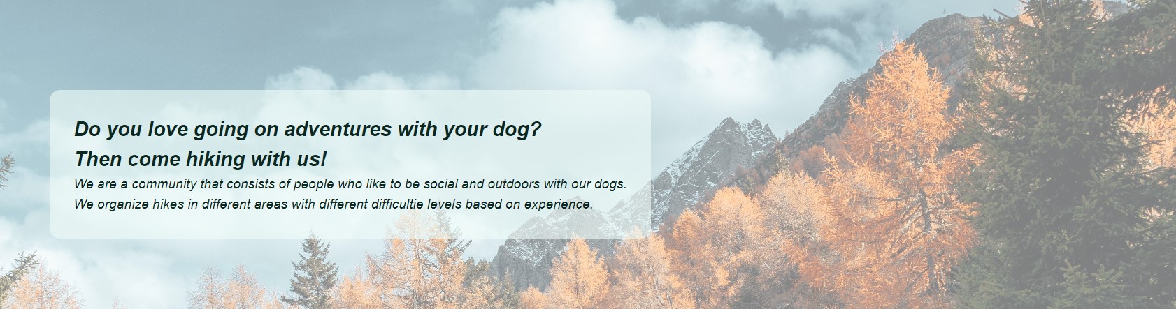 GitHub - Quanced/hiking-with-dogs