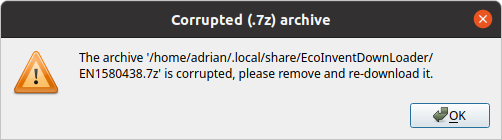 Misleading "Corrupted (.7z) archive" error when downloading database missing license · Issue ...