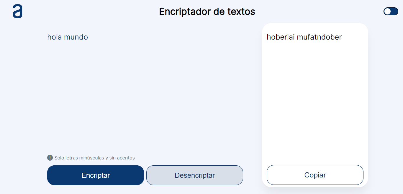 GitHub - ecc97/encriptador: Oracle + Alura Latam - ONE - Challenge Encriptador de texto.