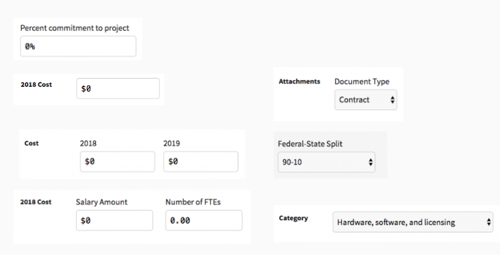 Make form layouts more consistent between sections · Issue #1116 · Enterprise-CMCS/eAPD · GitHub