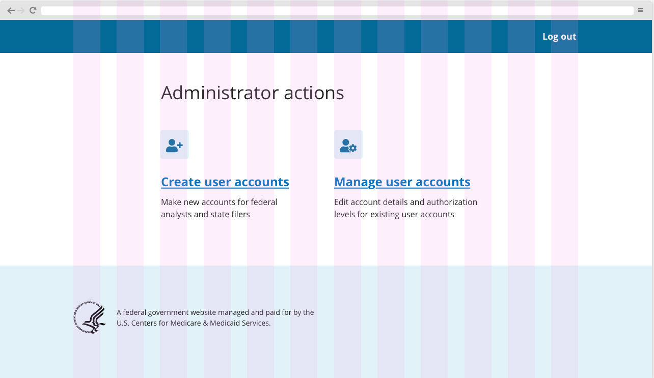 Create a basic admin landing page · Issue #1273 · Enterprise-CMCS/eAPD · GitHub
