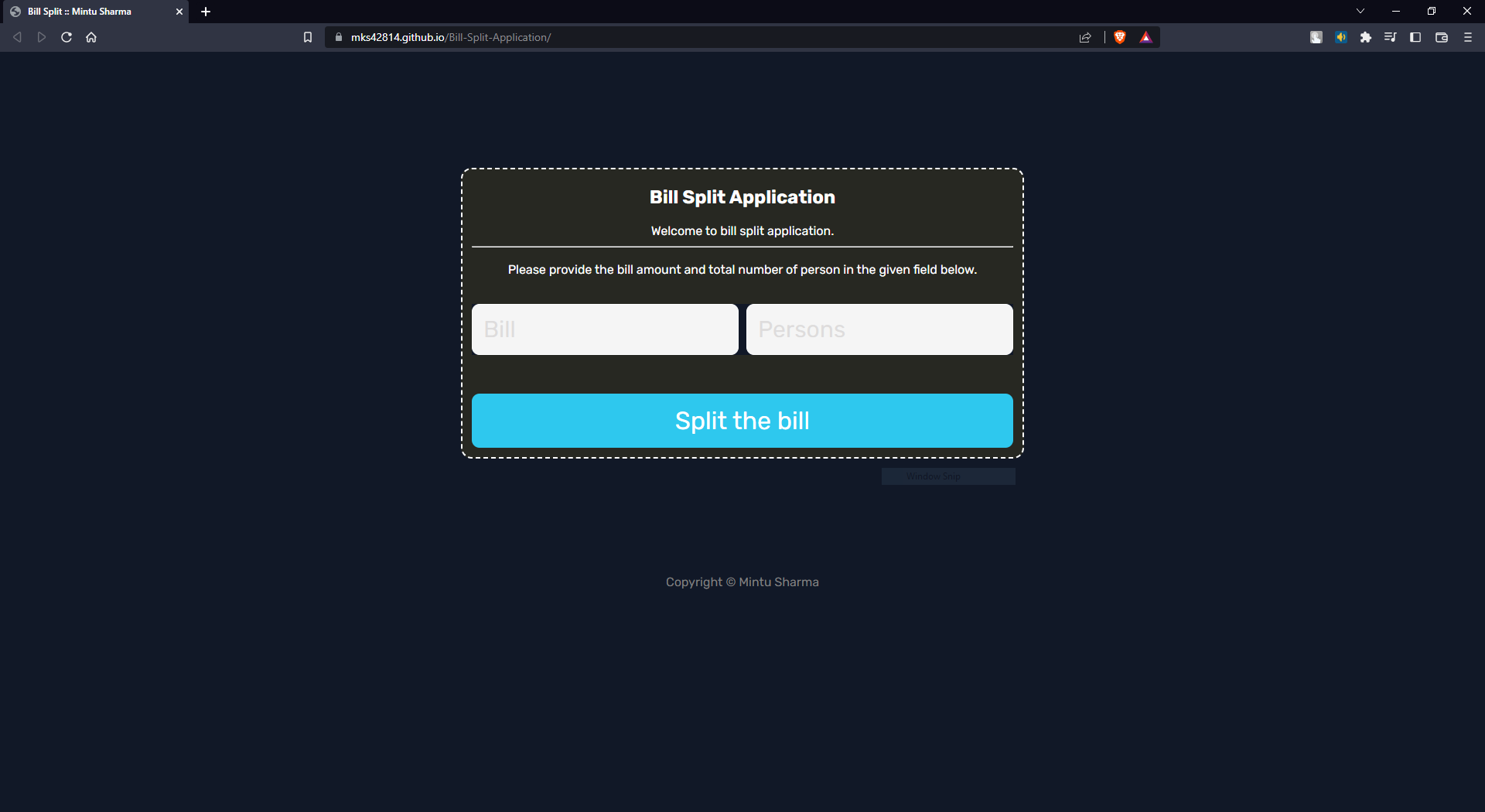 GitHub - mks42814/Bill-Split-Application: This repository contains all the needful files for my ...