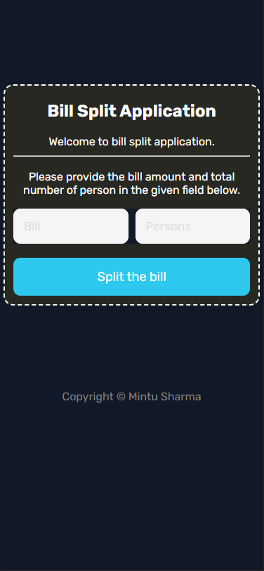 GitHub - mks42814/Bill-Split-Application: This repository contains all the needful files for my ...