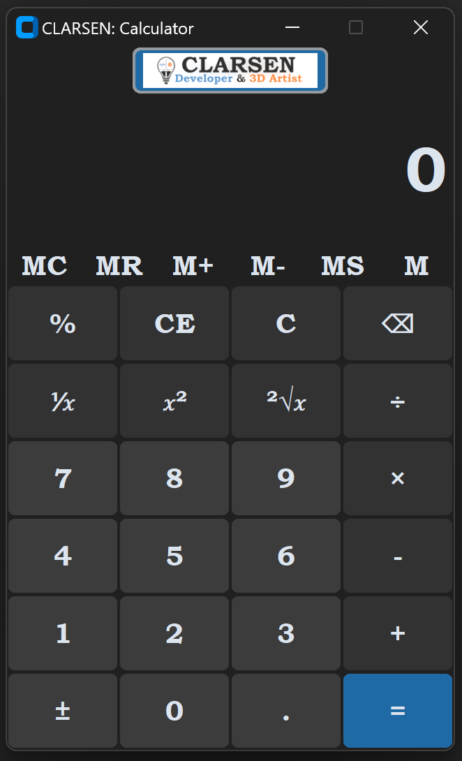 GitHub - clarsendartois/Python-calculator