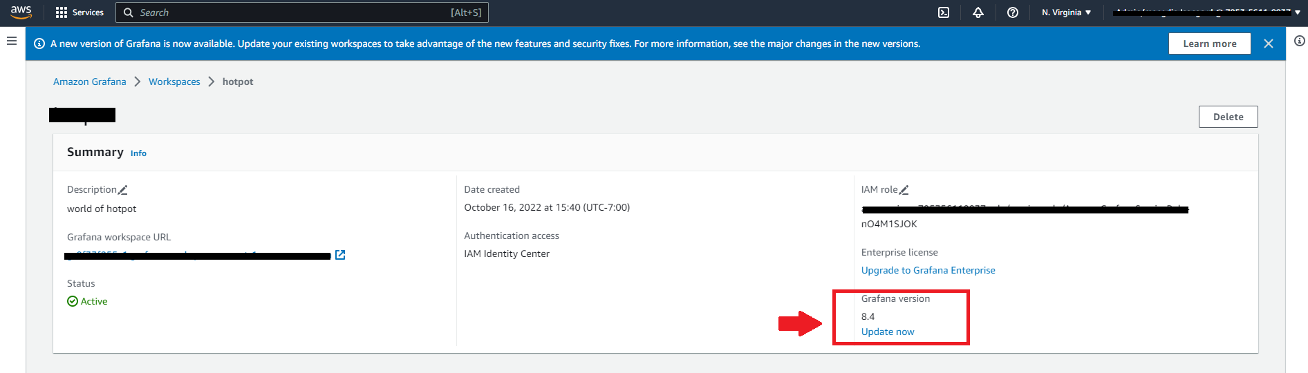 Amazon Managed Grafana Now Supports In Place Update For Version 94 · Issue 56 · Awsamazon