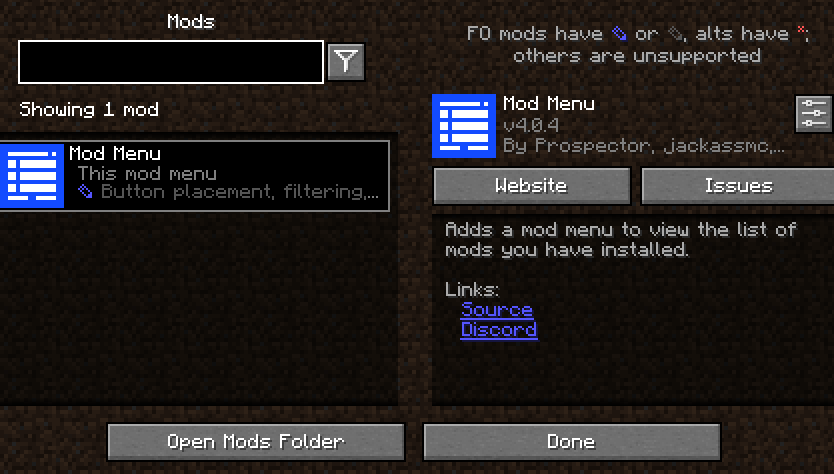 Roughly enough items not showing as a mod in mod menu and not working in game · shedaniel ...
