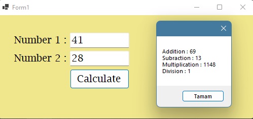 GitHub - senolakdnz/Four-Process-Calculation: Dört İşlem Hesaplama