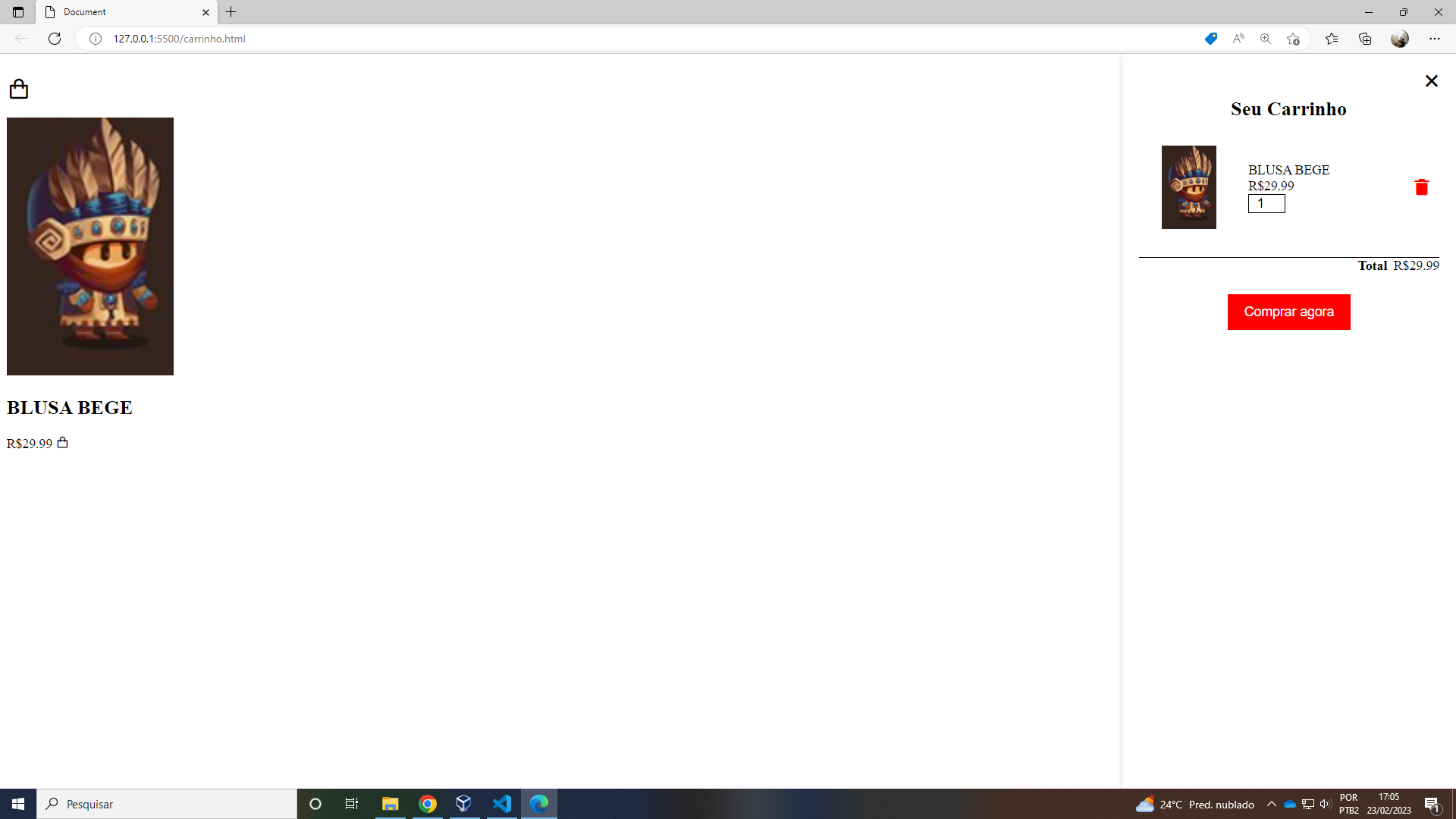 GitHub - lauracattabriga/Carrinho: Carrinho REPONO