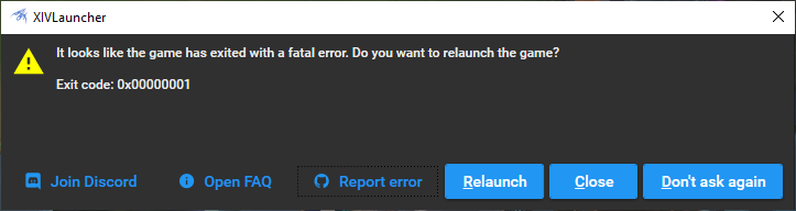 Game fails to exit successfully · Issue #754 · goatcorp/FFXIVQuickLauncher · GitHub