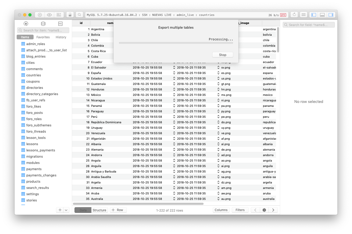 App freezes on "Export" with ssh connection · Issue #1013 · TablePlus ...