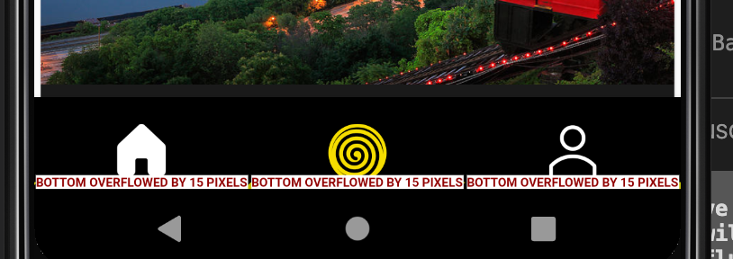 Bottomnavigationbar Bottomnavigationbaritem Overflows When Icon Is Larger Than 24px · Issue