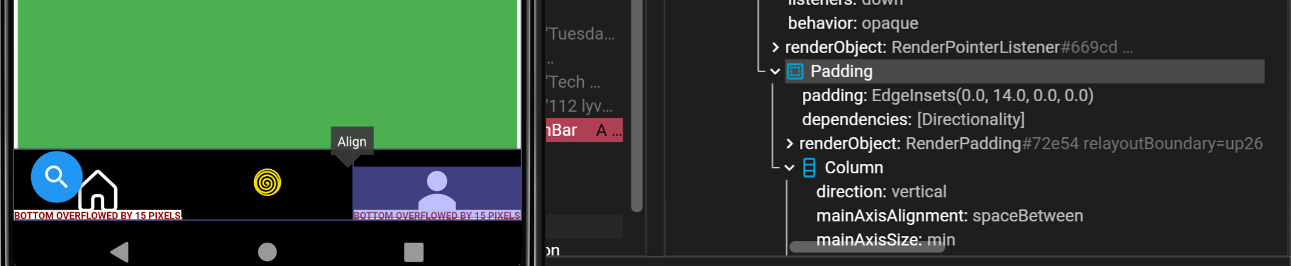 Bottomnavigationbar Bottomnavigationbaritem Overflows When Icon Is Larger Than 24px · Issue