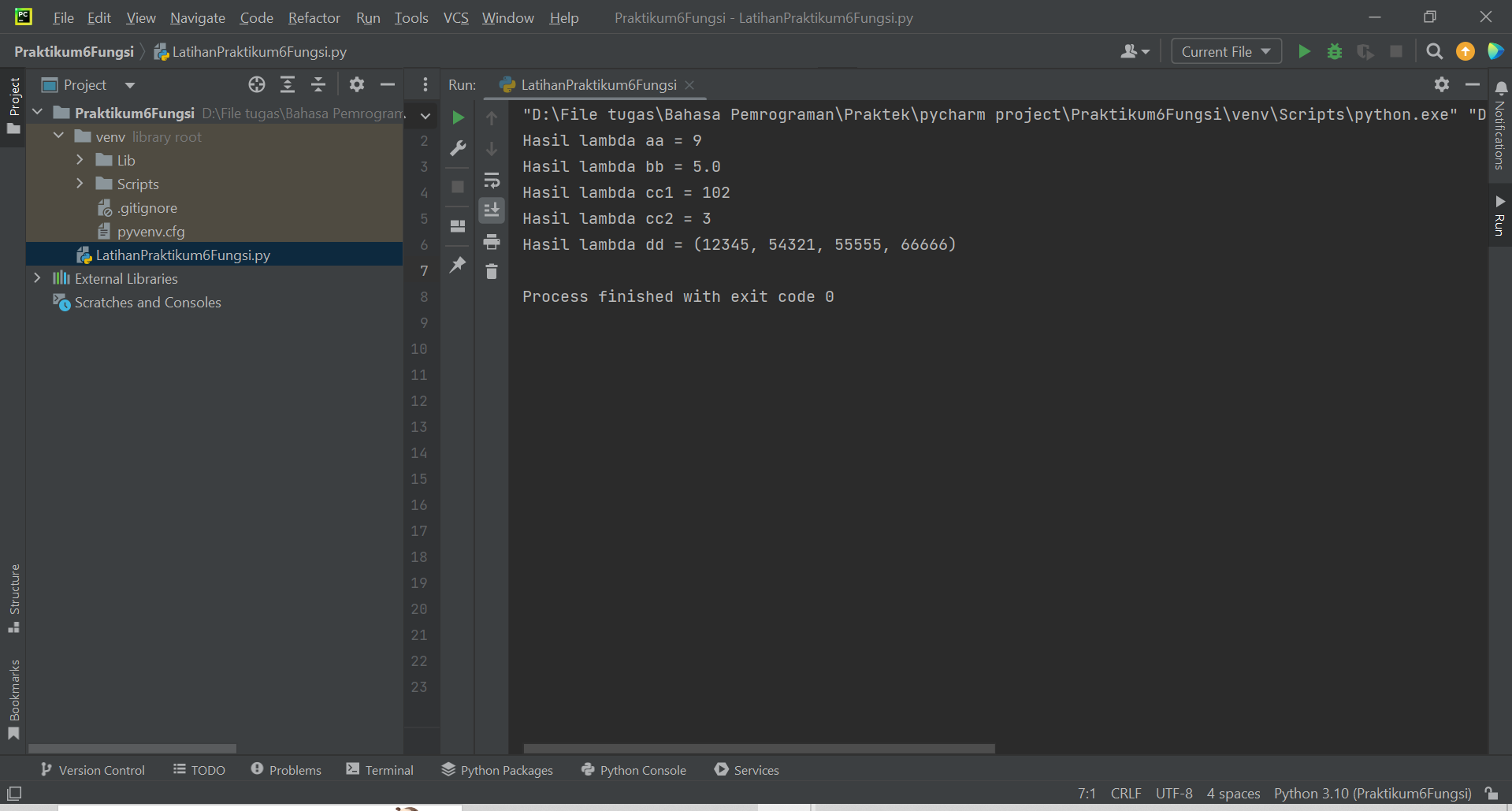 GitHub - Sofhian97/LatihandanPraktikumLab6Fungsi