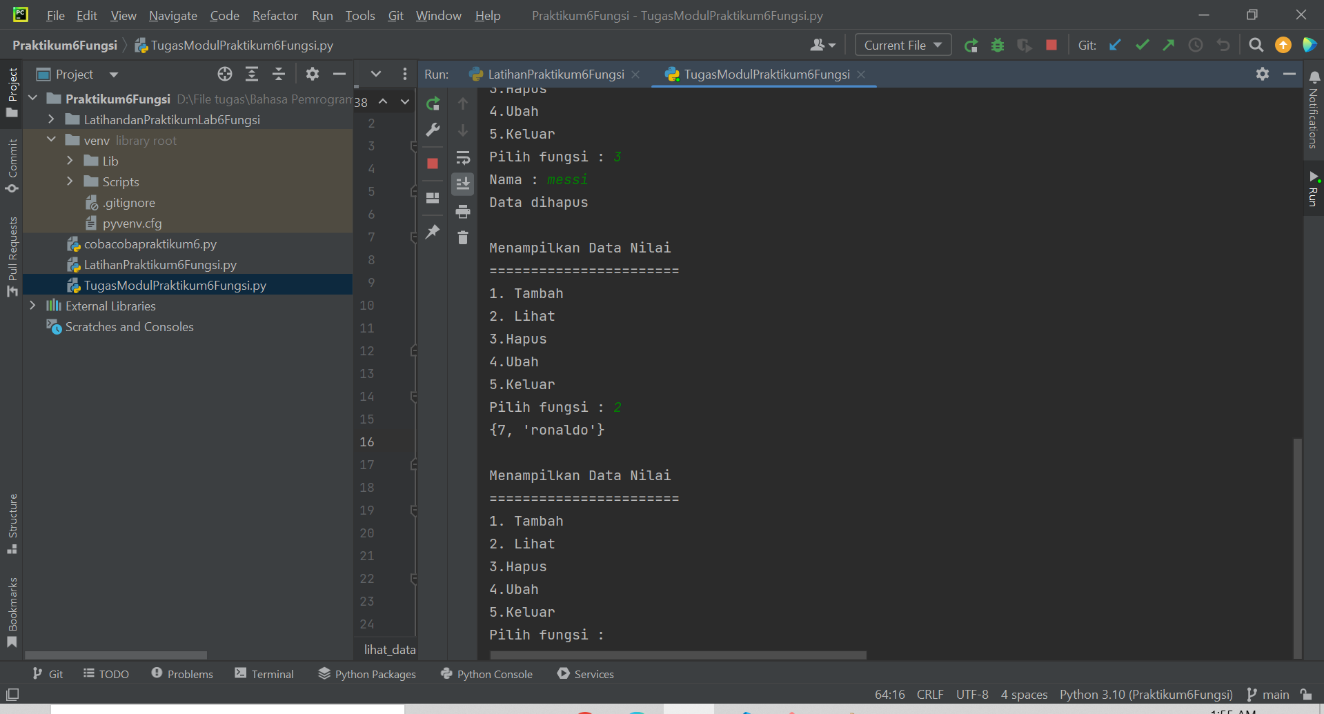 GitHub - Sofhian97/LatihandanPraktikumLab6Fungsi