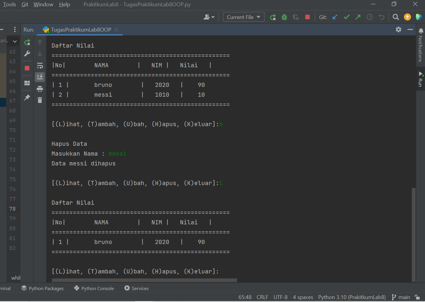 GitHub - Sofhian97/TugasPraktikumLab8OOP