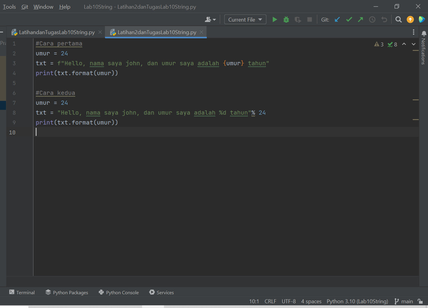 GitHub - Sofhian97/TugasdanLatihanLab10String