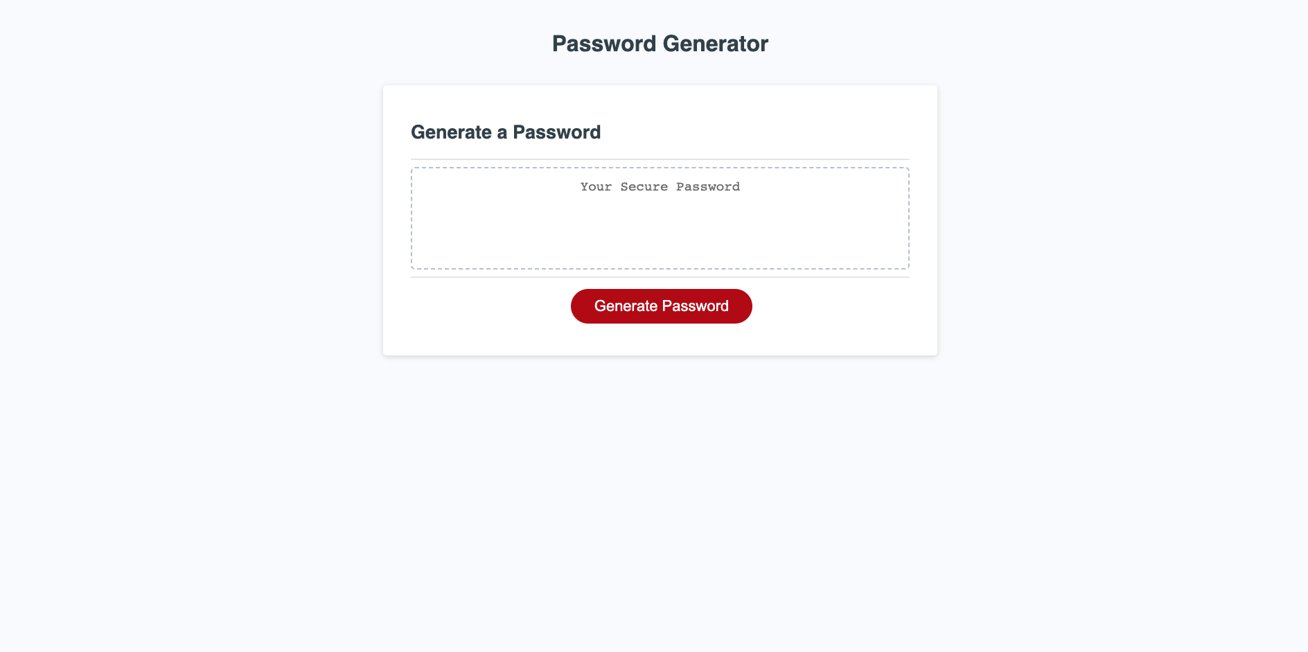 GitHub - noahredford/rando-pass-generator: Random Password Generator