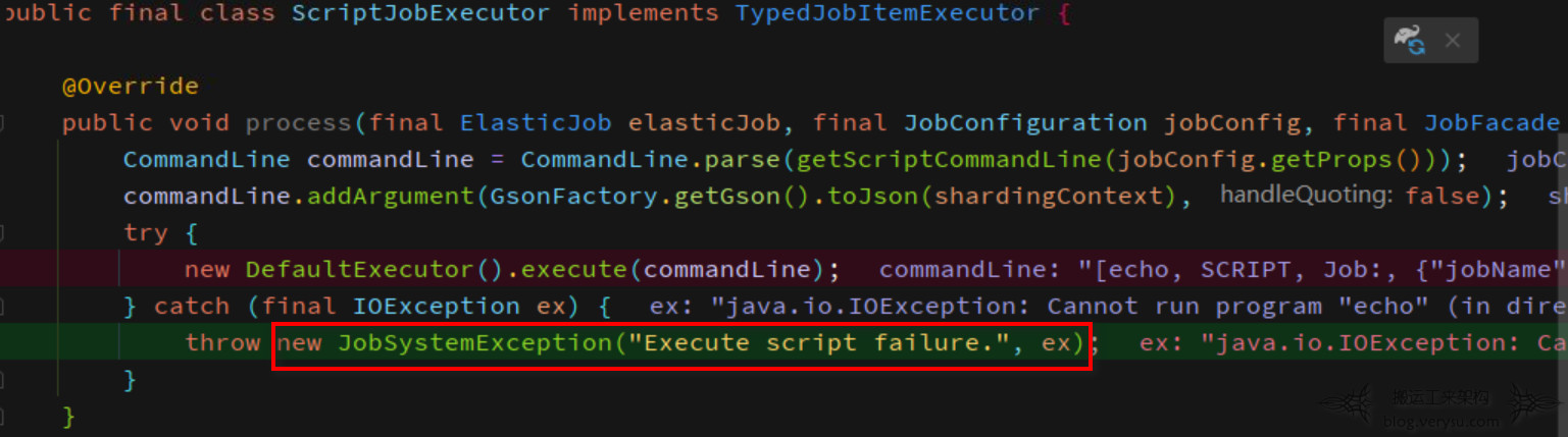 Script Job throw Exception stack was ignored · Issue #2024 · apache/shardingsphere-elasticjob ...