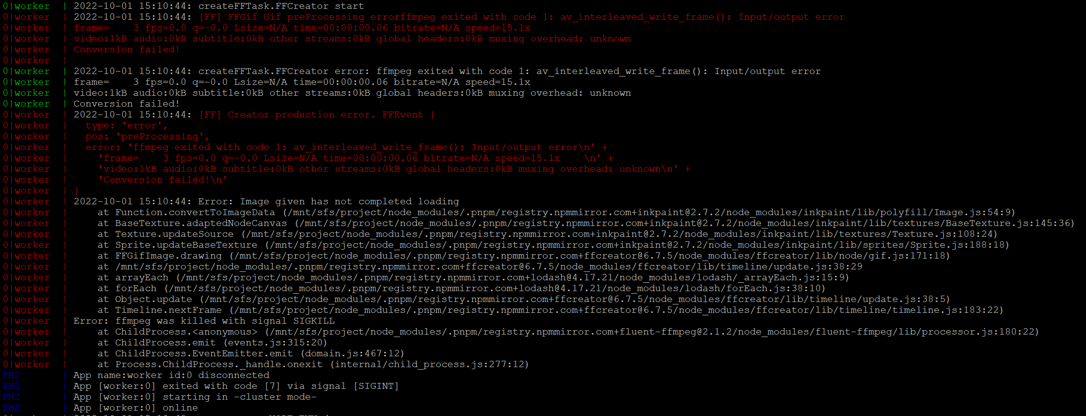 在centos上生成gif组件的时候出现报错 · Issue #161 · tnfe/FFCreator · GitHub