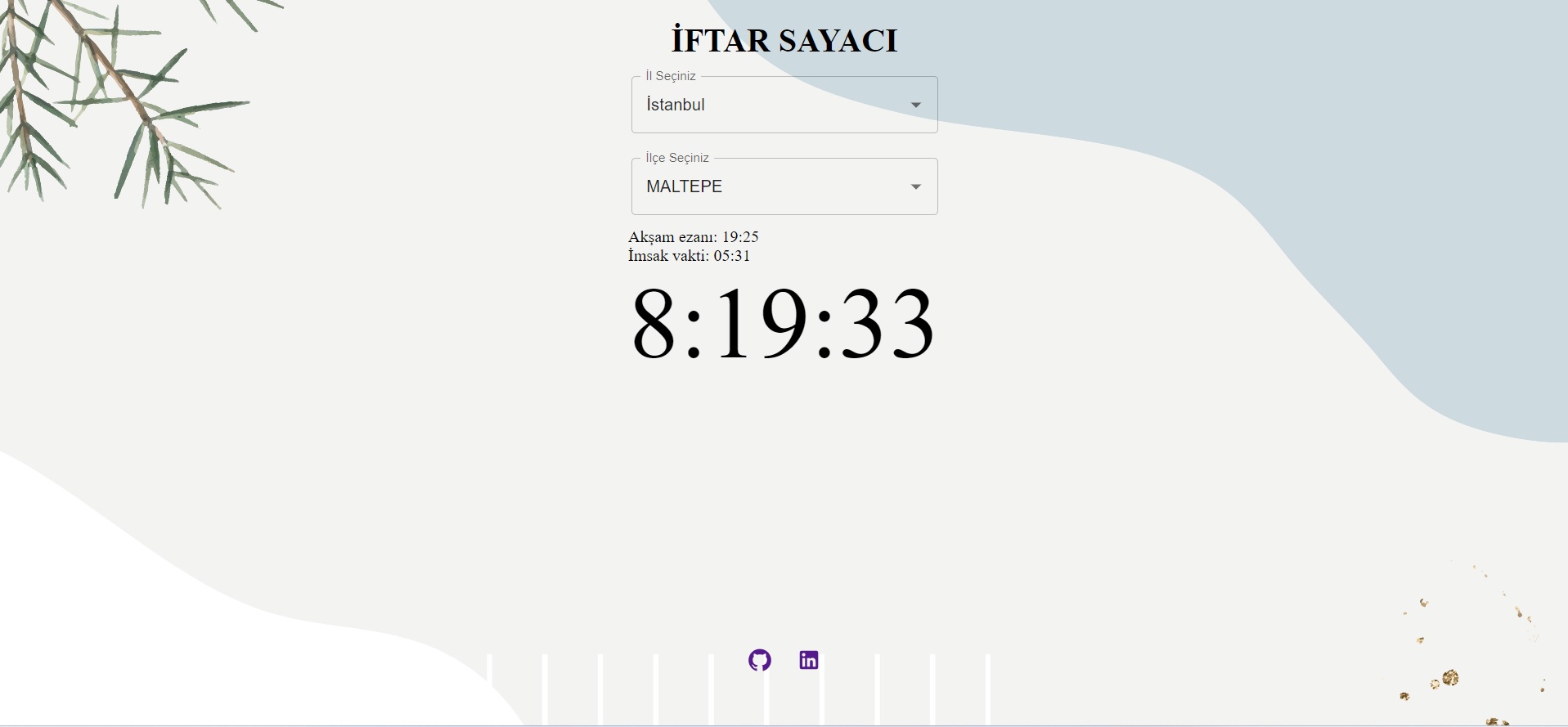 GitHub - SenolTanriver/iftar-sayaci: react-typescript-sass-material ui ve fetch data ...