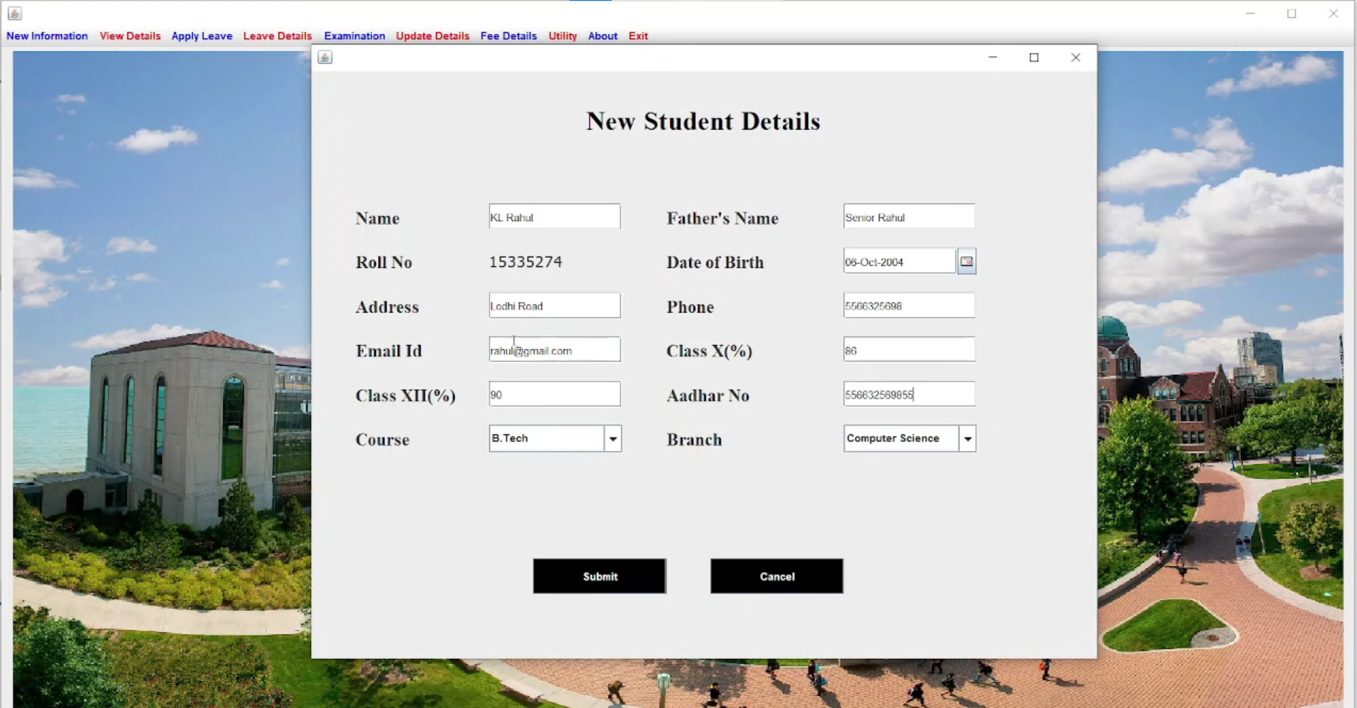 GitHub - GauravDhokane/College-Management-System-using-java: The ...
