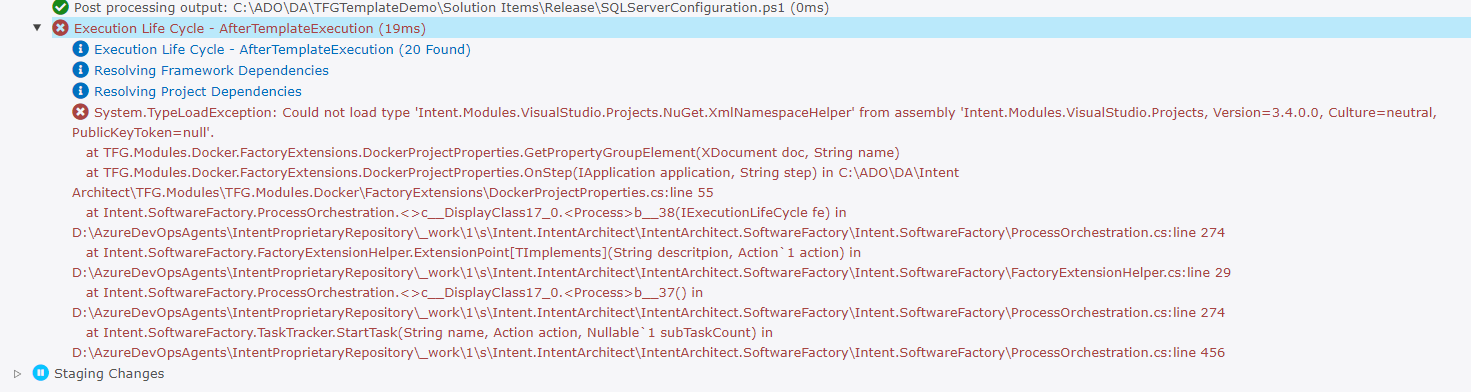 TFG - Issues with upgrading on Intent.VisualStudio.Project · Issue #69 · IntentArchitect/Support ...