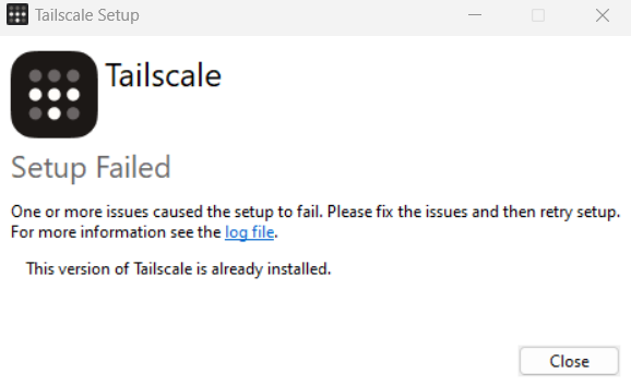 Error 0x81f40001: Bundle condition evaluated to false: WixBundleAction 5 OR ...