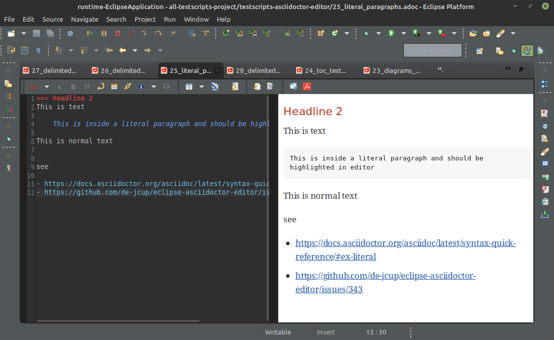 Syntax highlight: support literal paragraphs · Issue #343 · de-jcup ...