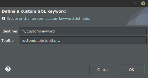 Custom Keyword List Issue 20 De Jcup Eclipse Sql Editor Github