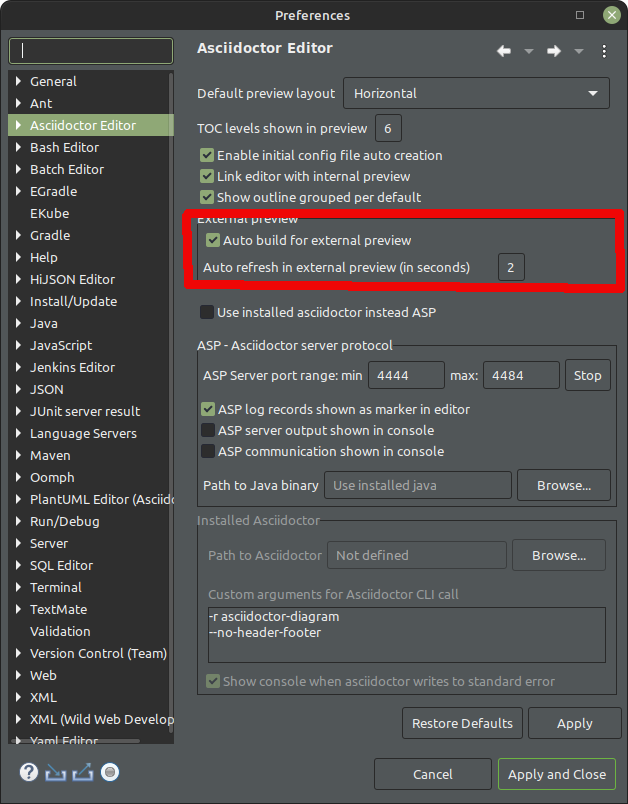 Open in external browser action shall hide internal preview per default · Issue #384 · de-jcup ...