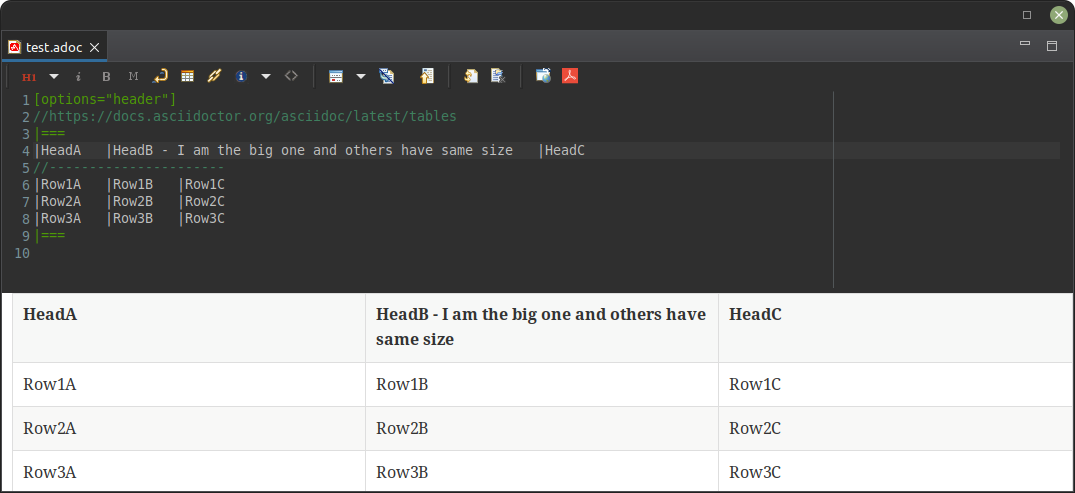 Change table template · Issue #390 · de-jcup/eclipse-asciidoctor-editor · GitHub
