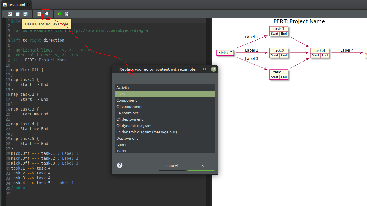 Create default code snippets for PlantUML · Issue #436 · de-jcup/eclipse-asciidoctor-editor · GitHub