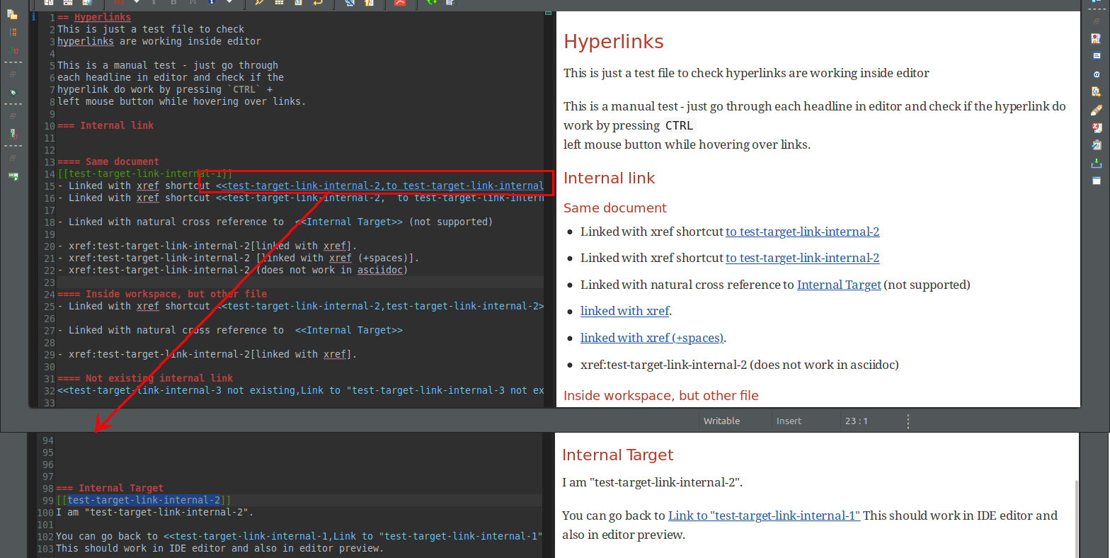 Integrate Hyperlink For Shortcut Cross References In Same Document · Issue 441 · De Jcup