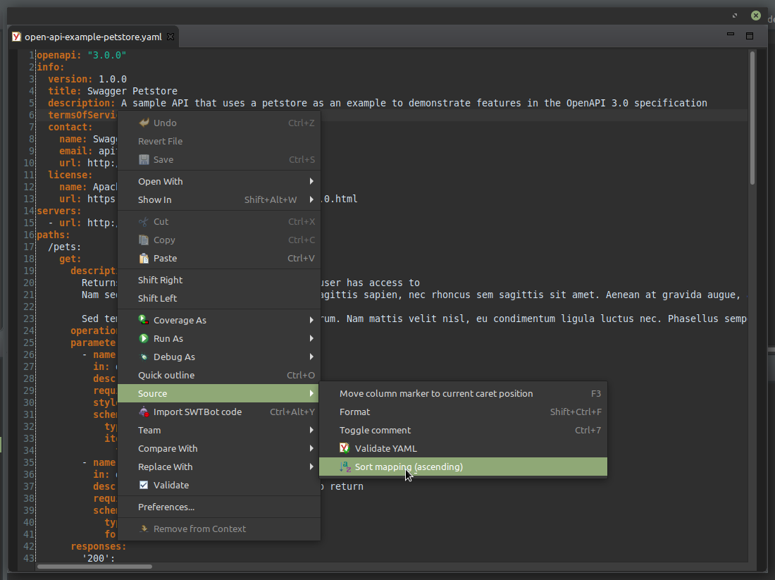 A way to sort element items · Issue #56 · de-jcup/eclipse-yaml-editor · GitHub