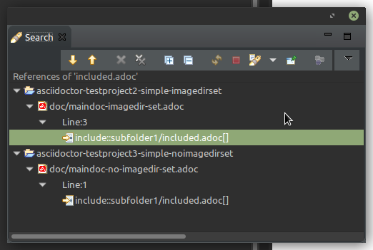 Add "References" action similar to JDT · Issue #262 · de-jcup/eclipse-asciidoctor-editor · GitHub