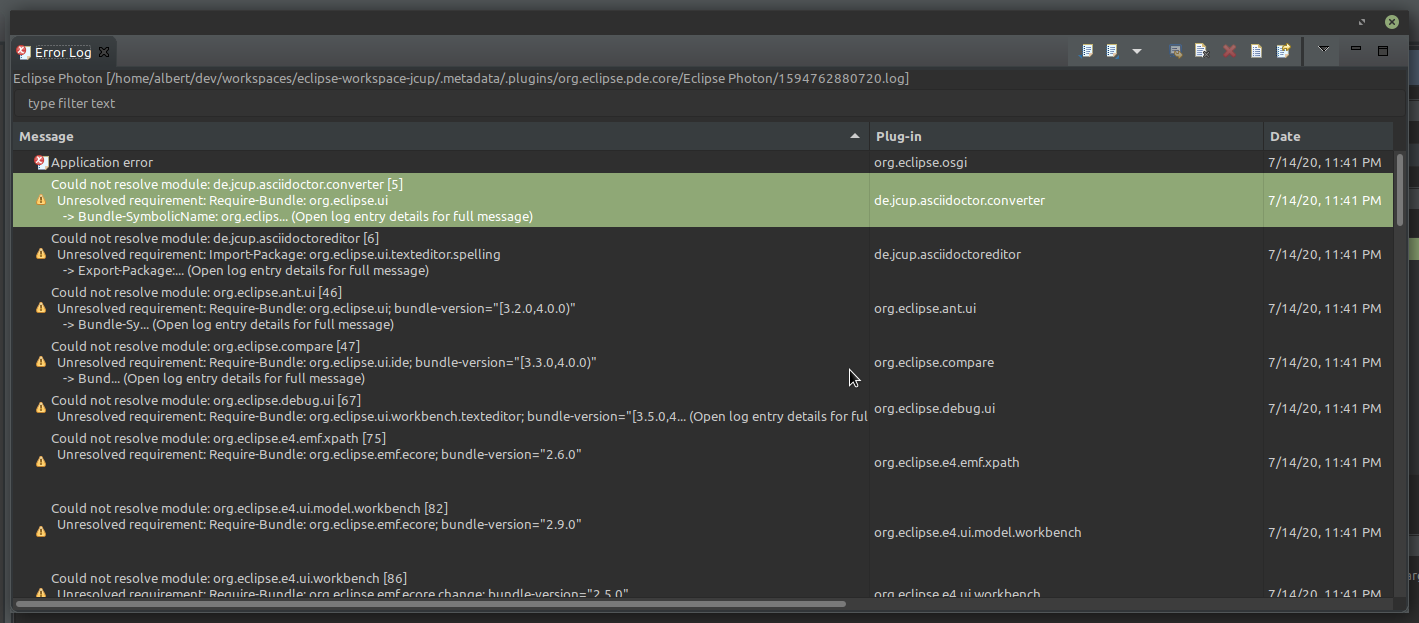 Make compatible with Photon · Issue #316 · de-jcup/eclipse-asciidoctor-editor · GitHub