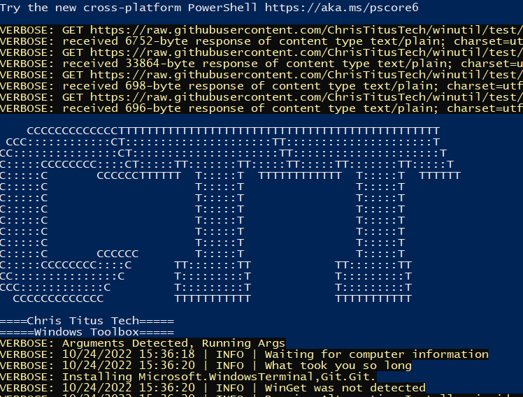 runspace.ps1 fails comparing versions when running with arguments · Issue #325 · ChrisTitusTech ...