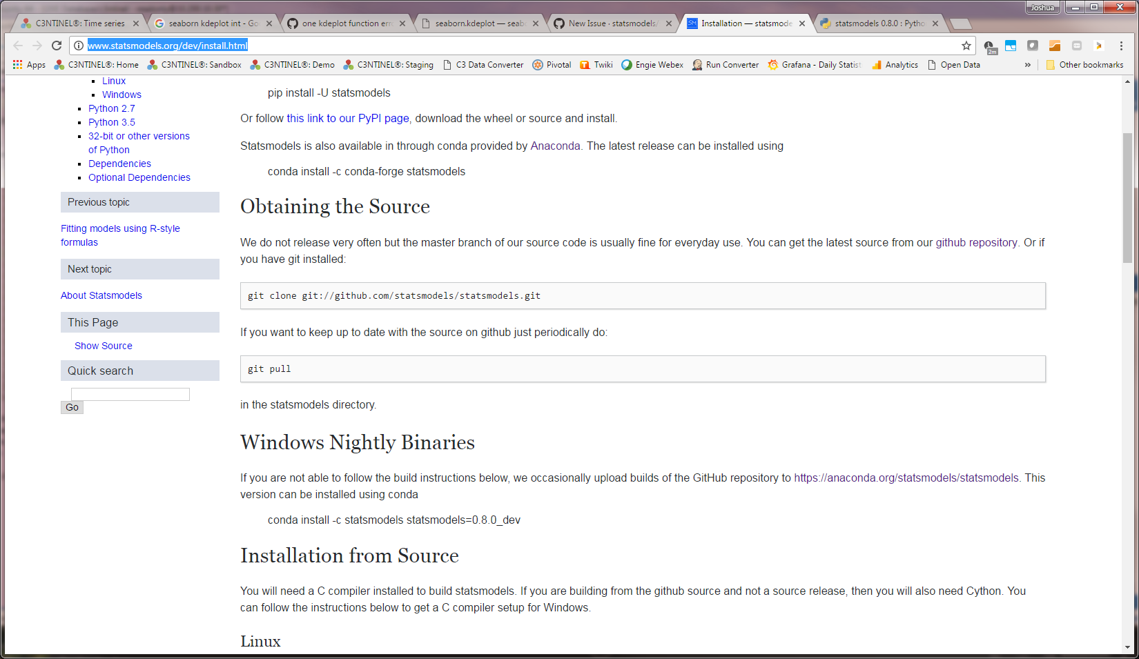 Documentation Issue · Issue 3776 · Statsmodels Statsmodels · Github
