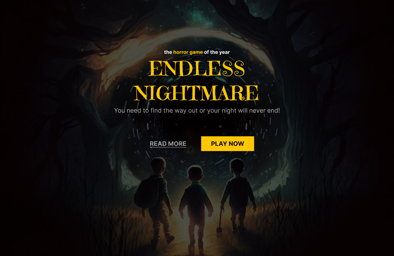 GitHub - gnovaess/horror-game: LandingPage - HorrorGame