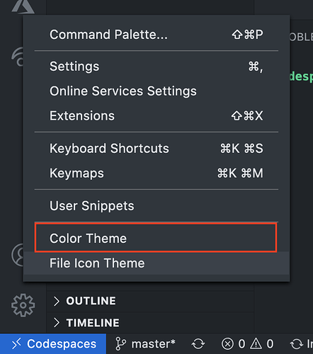 Changing Color Theme for IDE · community · Discussion #27214 · GitHub