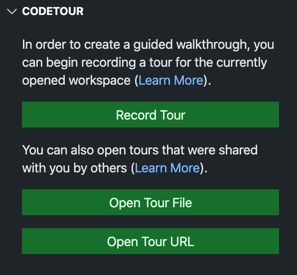 Improve onboarding experience · Issue #41 · microsoft/codetour · GitHub