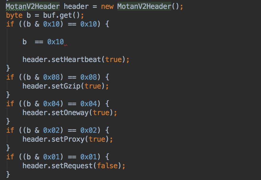MotanV2Header 中的位运算感觉有点累赘 · Issue #588 · weibocom/motan · GitHub
