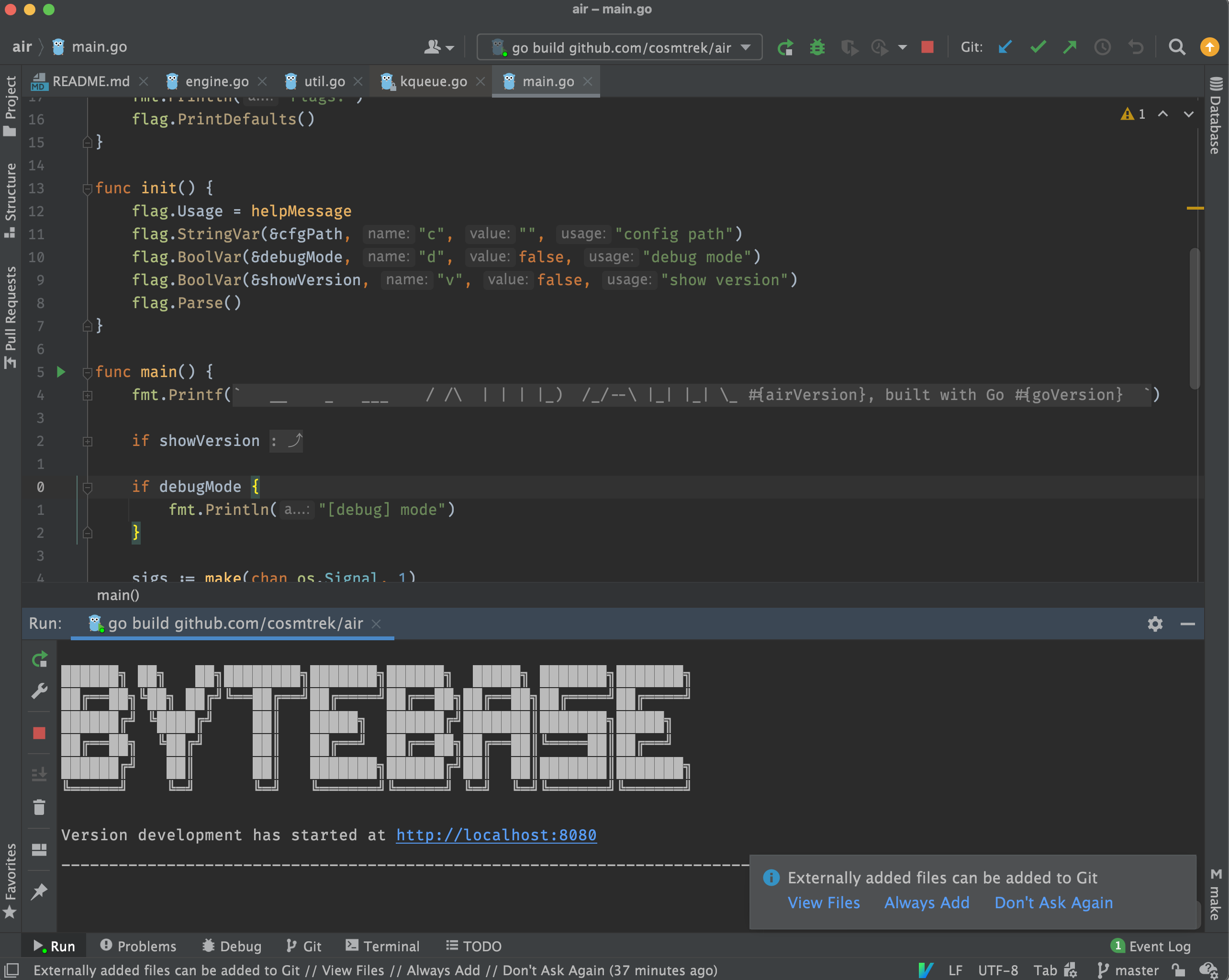 Failed to start project with air · Issue #53 · bytebase/bytebase · GitHub
