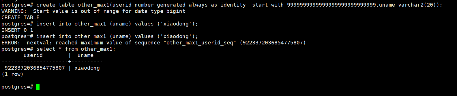 When the starting value of the specified negative growth sequence exceeds 27 negative numbers ...