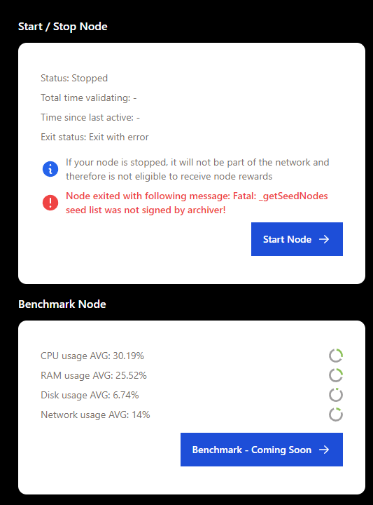 Validator Stopped Error ```Fatal: _getSeedNodes seed list was not signed by archiver!``` · Issue ...