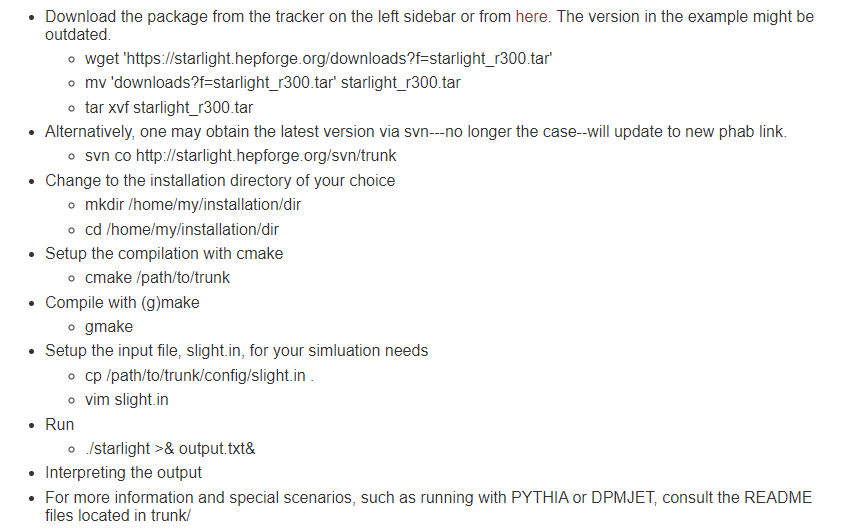 Run STARlight · Issue #11665 · root-project/root · GitHub