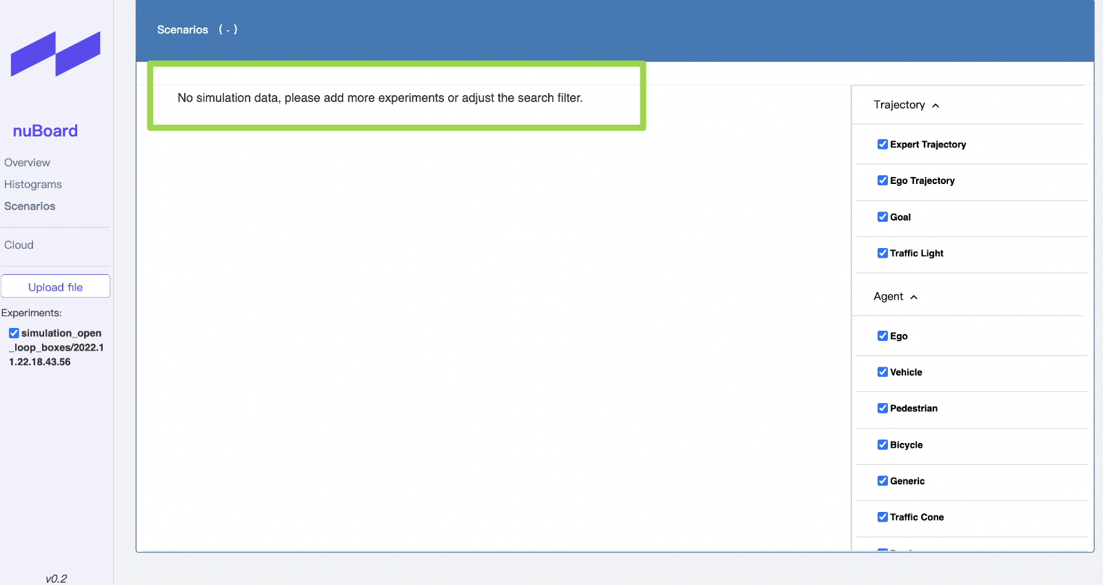 v0.6 nuboard cant display histograms or scenarios · Issue #152 · motional/nuplan-devkit · GitHub