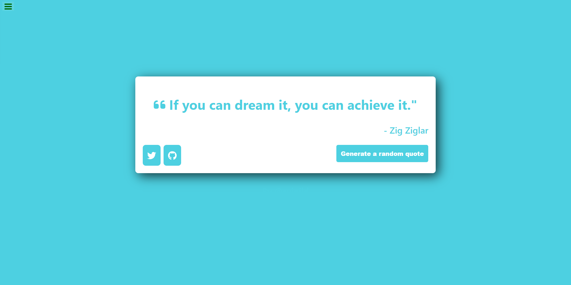 Github Svigild Quotesgenerator App That Shows Different Quotes And Their Authors This Is My