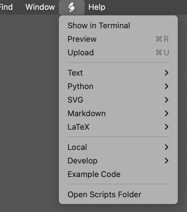 Context sensitive commands · Issue #1330 · coteditor/CotEditor · GitHub