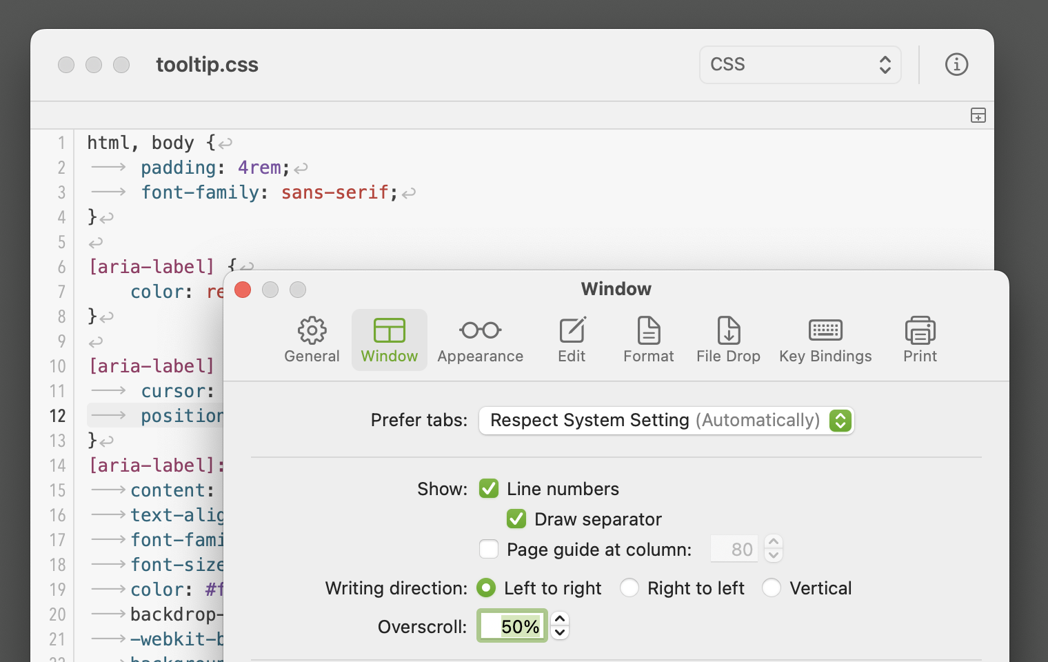 Line number margin · Issue #1337 · coteditor/CotEditor · GitHub